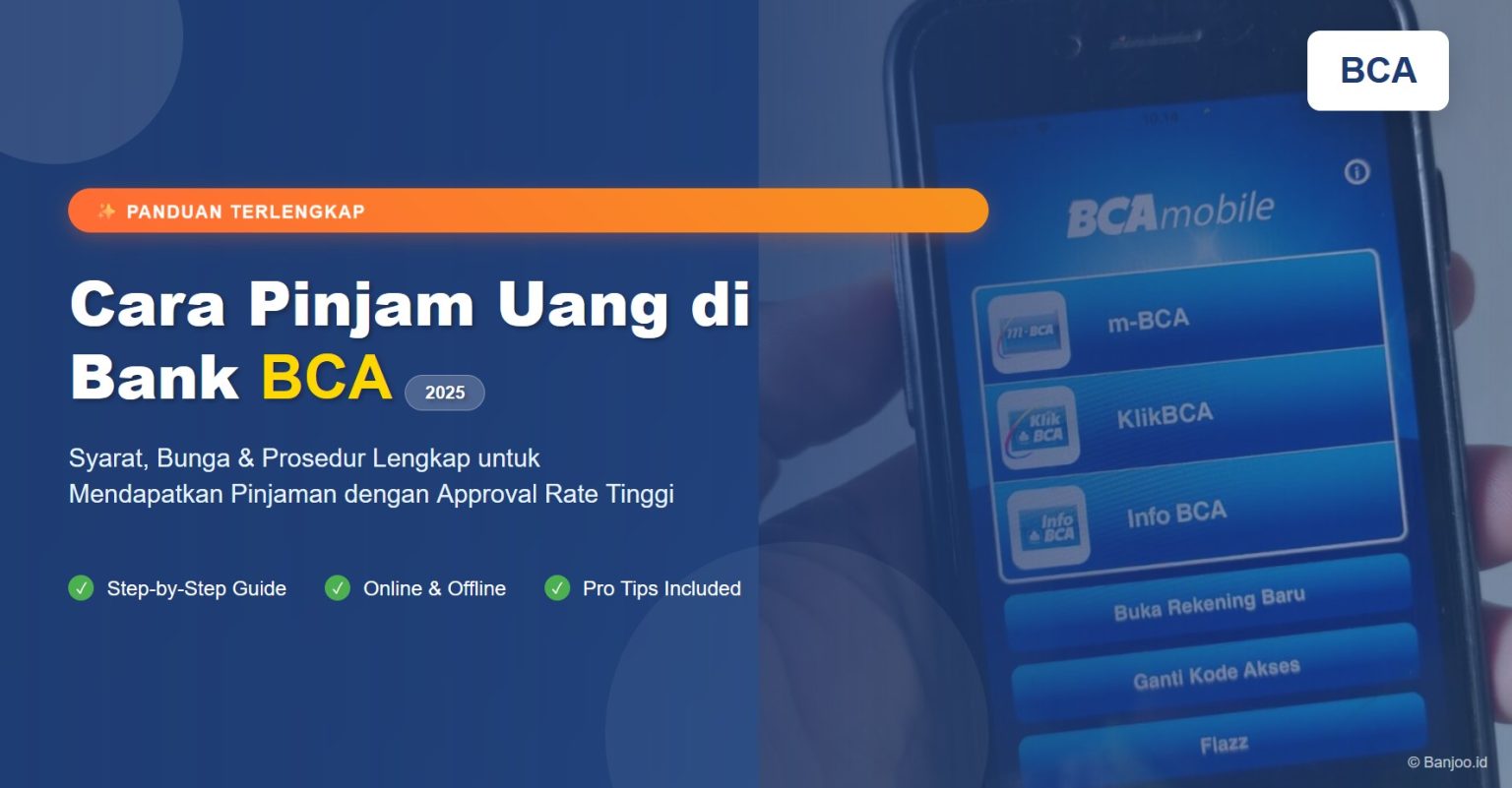Cara Pinjam Uang di Bank BCA, Syarat, Bunga & Prosedur Lengkap